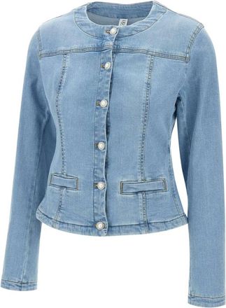 Liu Jo Femme, Vestes, Bleu, Taille: 44 FR Veste en jean