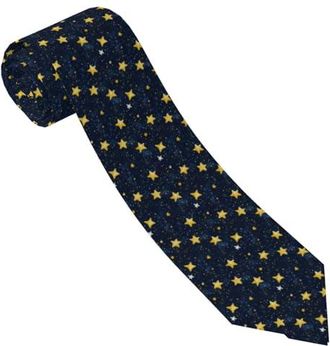Generic Cravate Impression D&Eacute;toiles Dans Le Ciel Nocturne R&eacute;glable Necktie Classique Cravate Pour Hommes Pour F&ecirc;te L&Eacute;cole Travail