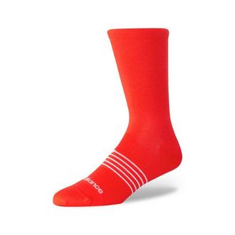 New Balance Unisex Pro Run Graphic Crew Socken 1 Pair in Rot, Nylon, Gr&ouml;&szlig;e XL