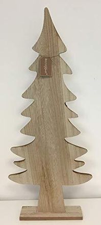 Boltze Boltze Dekoaufsteller Kjell H&ouml;he 30 cm 1 St&uuml;ck Tannenbaum Figur Holz Dekoration Weihnachten ( 31,5 x 12,2 x 5 cm.)