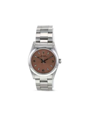 Rolex montre Oyster Perpetual 31 mm pre-owned (1999) - Rose