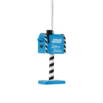Foco NFL Carolina Panthers Baumschmuck Mailbox Anh&auml;nger Ornament Weihnachtsbaum 5051586190826