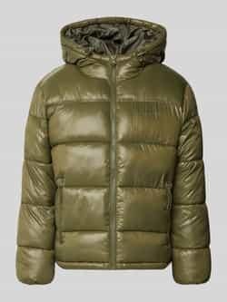Review Gl&auml;nzende Steppjacke mit Kapuze und Rei&szlig;verschlusstaschen