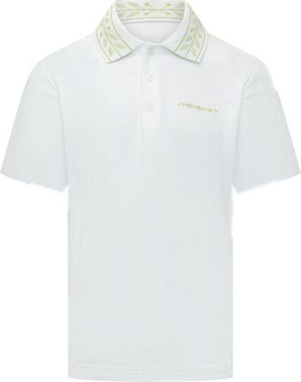 Casablanca Homme, Tops, Blanc, Taille: M Polo Brod&eacute; Logo