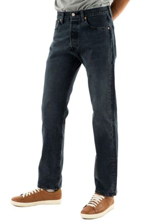 Levi's Herren 501 Original Fit Jeans, Blue Black Stretch, 31W / 34L