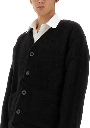 Our Legacy Mohair V-Neck Cardigan - Black