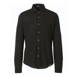 Drumohr Baumwollhemd - - Shirts - Herren - Schwarzk - XL