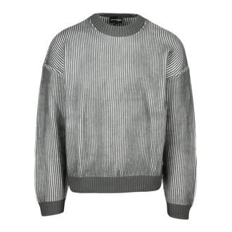 Emporio Armani Woll Baumwolle Pullover - - Knitwear - Herren - Gr&uuml;n - M