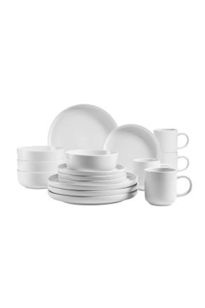 M&auml;ser Kombiservice Alenia, Wei&szlig;, Keramik, 16-teilig, 350 ml,700 ml, 32x31.5x30 cm, Essen & Trinken, Geschirr, Geschirr-Sets, Kombiservice