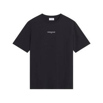 Maison Kitsun&eacute; Paris Confort T-Shirt - - Tops - Herren - Schwarzk - L