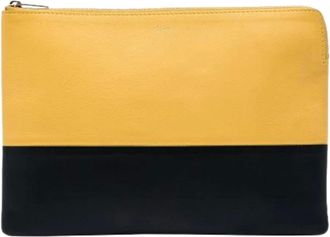 Celine Pre-owned Vintage Clutch - Femme - Pre-owned - Jaune - Taille: ONE Size