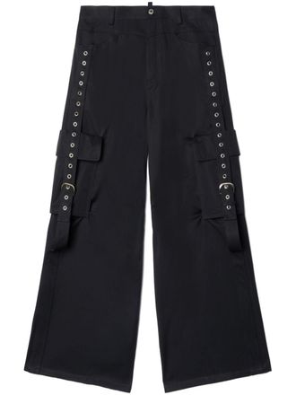 Off-white pantalon cargo à boucle - Noir