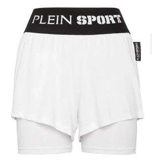 Plein Sport Jogging Shorts Basic - - Sport - Damen - Wei&szlig; - M