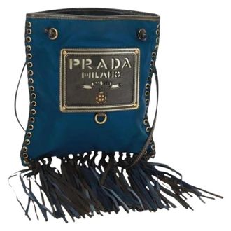 Prada Sac bandouli&egrave;re vintage Pre-owned - Femme - Pre-owned - Bleu - Taille: ONE Size