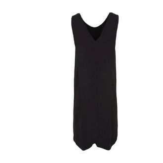 Aspesi Kurzes Leinenkleid - - Dresses - Damen - Schwarzk - M