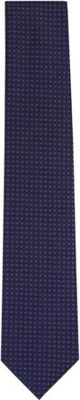 Brioni patterned tie - Blau