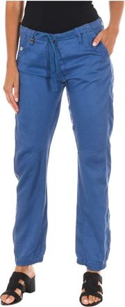 Met Straight Hosen - - Trousers - Damen - Blau - W25