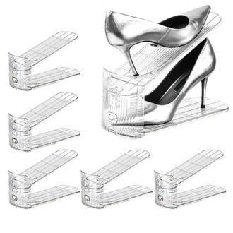 Generic Organizer, 6-teilig, h&ouml;henverstellbar, doppelte Etage, rutschfest, f&uuml;r T&uuml;r, Eingang, Schrank, Garage, Schlafsaal, Wand