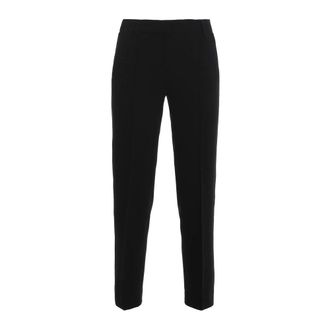 Michael Kors Schwarze Crepe-Hose mit Rei&szlig;verschluss - - Trousers - Damen - Schwarzk - 2XS