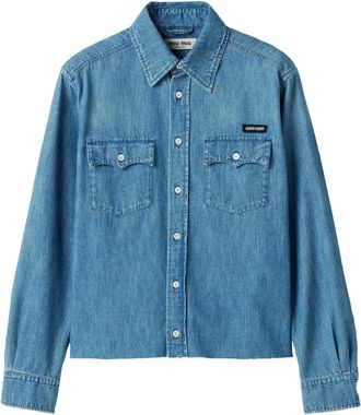 Miu Miu chemise en chambray - Bleu