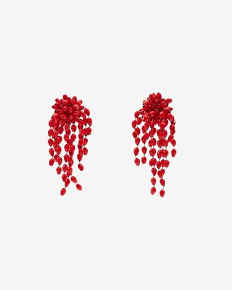 Isabel Marant Boucles DOreilles Hanabi - Femme - Rouge-argent&eacute; - Isabel Marant - cadeau de no&euml;l femme