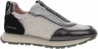 Hispanitas Chaussures de sport en cuir, daim, daim, daim, daim, daim, daim, daim, décontracté, semelle amovible, pour femme, anthracite, 38 EU
