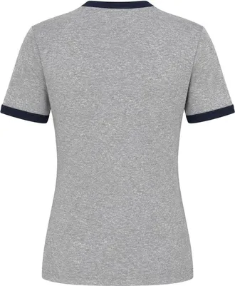 Sams&oslash;e & Sams&oslash;e Womens Sabond Ss 15318 T-Shirt - Sams&oslash;e Cotton Grey Ready-To-Wear T-Shirts