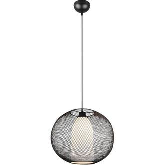 Trio Suspension noire mat et verre blanc culot e27 filo 50216211 50216211 50216211 50216211