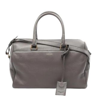 Saint Laurent Pre-owned Classic Duffle 6 Leather 2way Bag - - Pre-owned - Damen - Grau - ONE SIZE