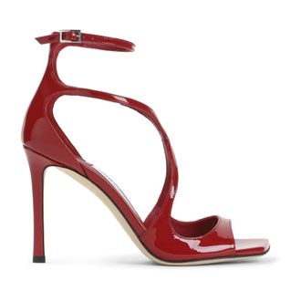 Jimmy Choo London Femme, Chaussures, Rouge, Taille: 37 1/2 EU Azia 95 Sandales