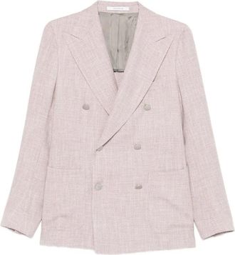 Tagliatore Homme, Vestes, Rose, Taille: M Blazer Crois&eacute; &agrave; Chevrons