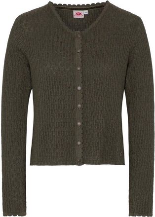 Spieth & Wensky Strickjacke Gertrud Trachtenjacke mit Rundhalsausschnitt
