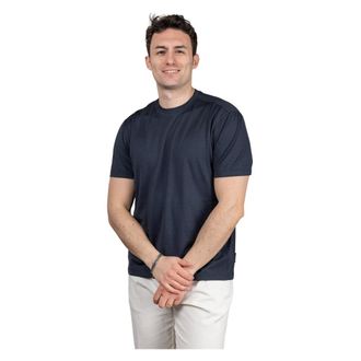 Montecore Homme, Tops, Bleu, Taille: S Wool T-Shirt