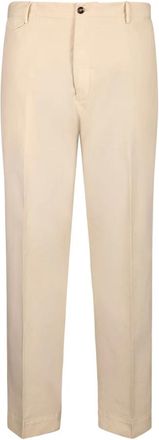Dell'Oglio Homme, Pantalons, Beige, Taille: XL Pantalon de Costume Large