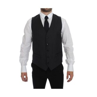 Dolce & Gabbana Graue Gestreifte Kleidweste - - Suits - Herren - Grau - M