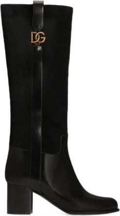 Dolce & Gabbana Wildlederstiefel - - Shoes - Damen - Schwarzk - 39 EU