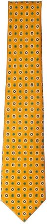 Kiton Homme, Accessoires, Jaune, Taille: ONE Size Cravate en soie sept plis