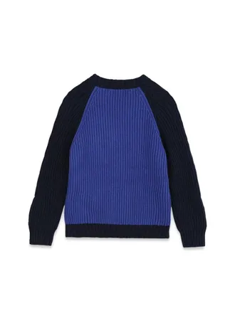 Kenzo Cotton-Wool Knit Sweater - Blue