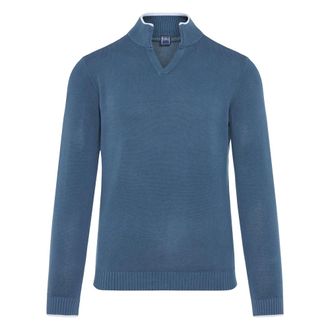 Fedeli Homme, Pulls, Bleu, Taille: XL Pull en coton
