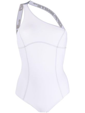 Off-white maillot de bain asym&eacute;trique &agrave; une &eacute;paule - Blanc