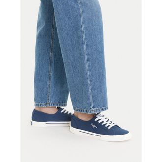 Pepe Jeans London Sneakers aus Stoff Pepe Jeans Brady Basic W PLS31287 Blau