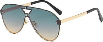 Generic Lunettes De Soleil Tendance &Agrave; Monture Large For Hommes Et Femmes, Protection UV400, Id&eacute;ales For Les D&eacute;placements Quotidiens, Les Vacances Et Les Photo