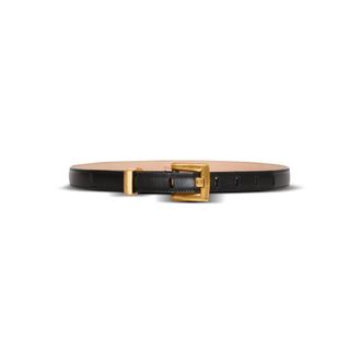 Balmain Femme, Accessoires, Noir, Taille: 90 CM Anthem Calfskin Leather Belt
