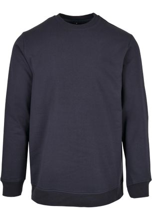 Build Your Brand Basic Crewneck Navy 3XL