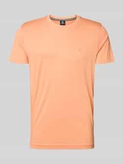 Lerros T-Shirt mit Rundhalsausschnitt und Logo-Stitching