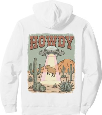 Image UFO Howdy Desert Capybara Pullover Hoodie