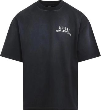 Amiri Homme, Tops, Noir, Taille: L Hollywood Graphic Cotton T-Shirt
