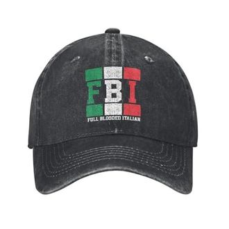 Generic Casquette dHomme, Casquette de Baseball lav&eacute;e Full Blooded Italien d&eacute;t&eacute; pour Hommes, Casquette d&eacute;t&eacute; Camping Retro y2k y2k Cadeau