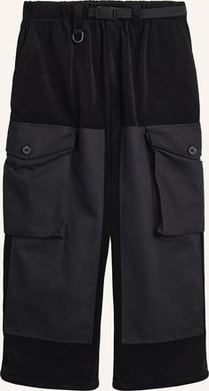 Yohji Yamamoto Y-3 Utility-Hose, Samtcord schwarz