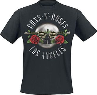 Guns n' Roses Los Angeles Seal Homme T-Shirt Manches Courtes Noir XXL